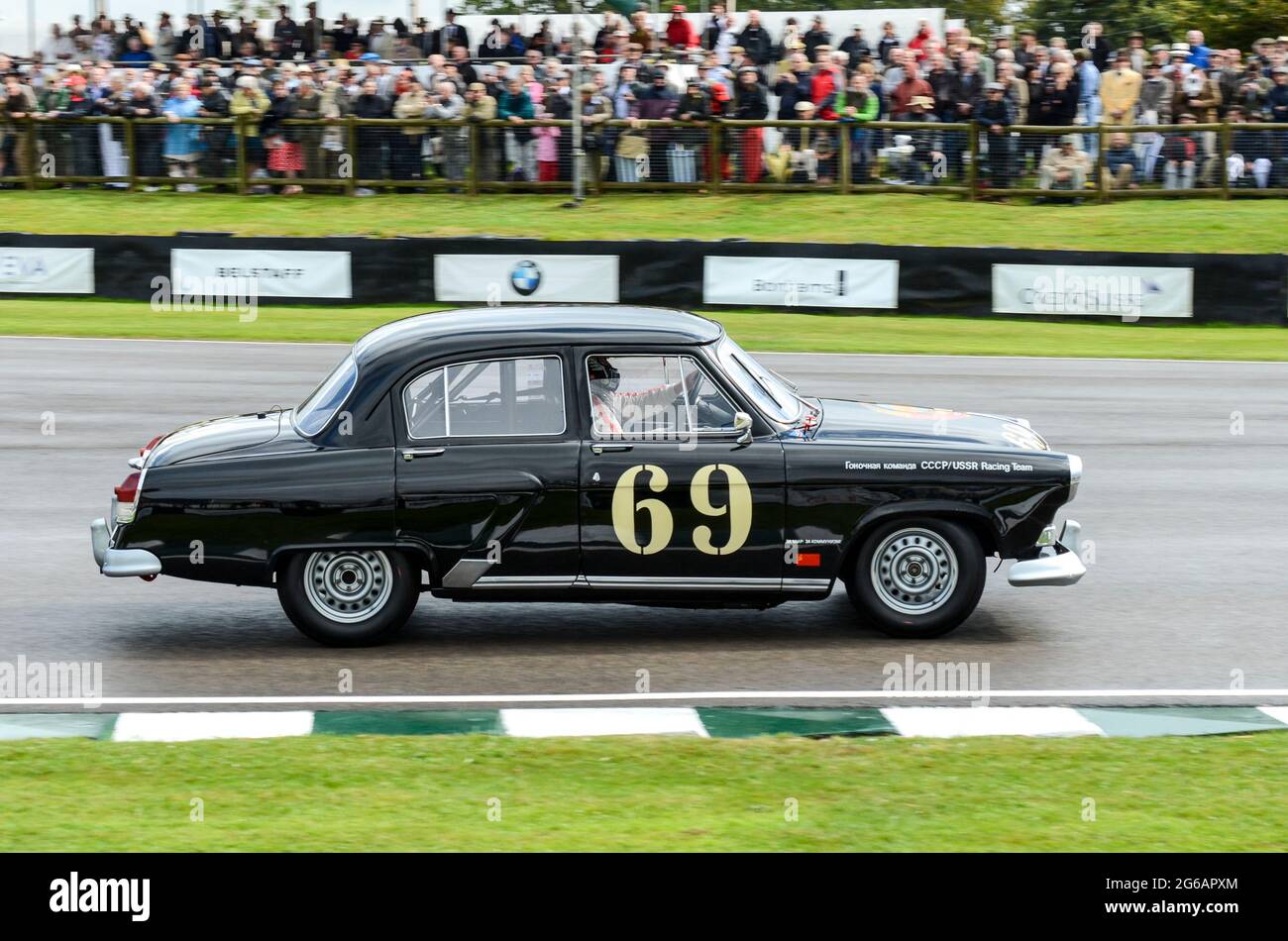 Gaz Volga M 21 classic saloon, vintage racing car competing in the St ...