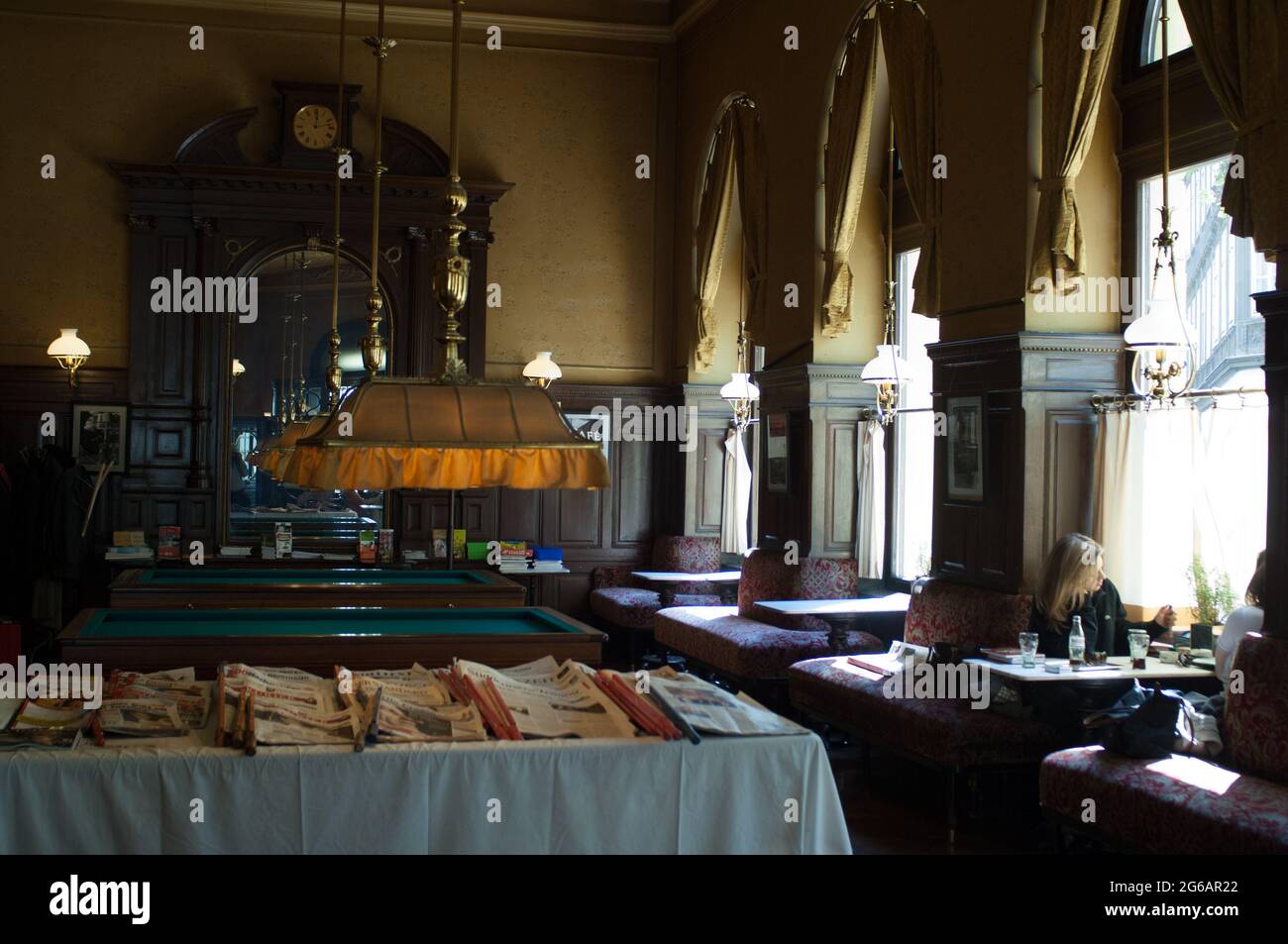 Cafe Sperl interior Stock Photo - Alamy
