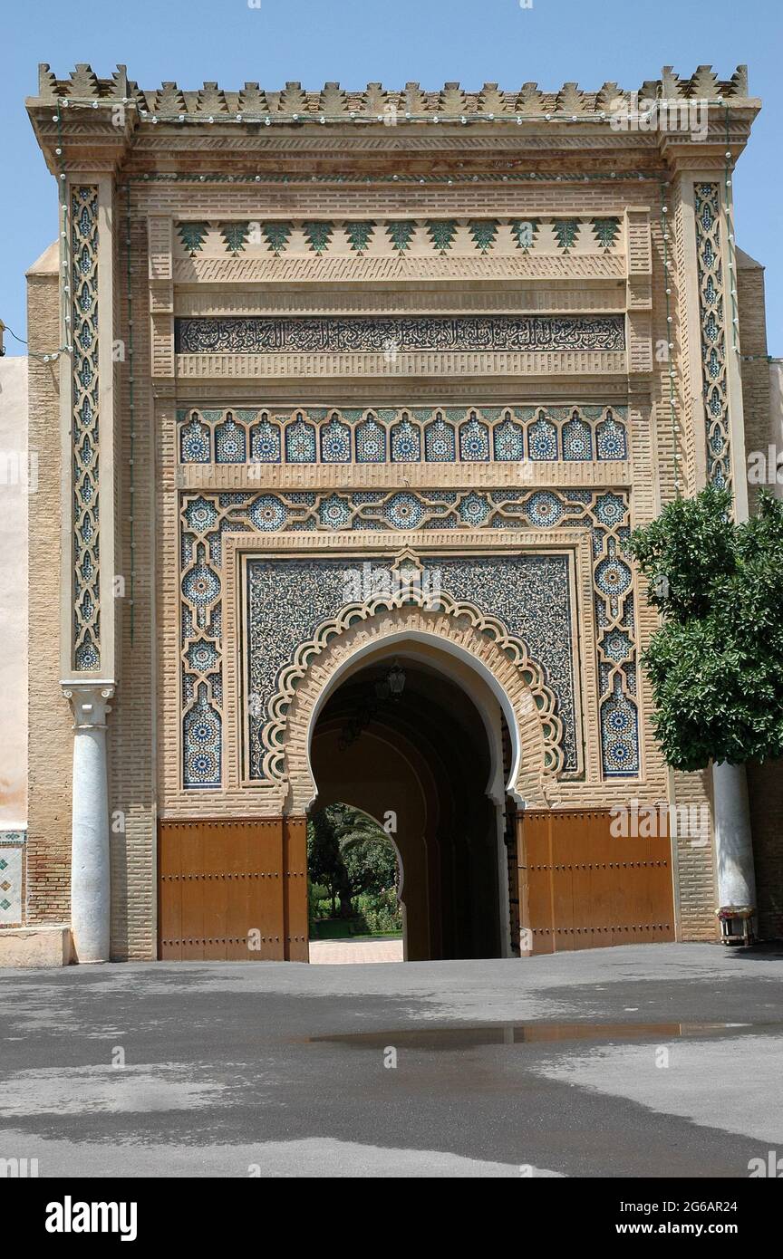 Architecture of the old town of Meknes in Morocco Stock Photo - Alamy