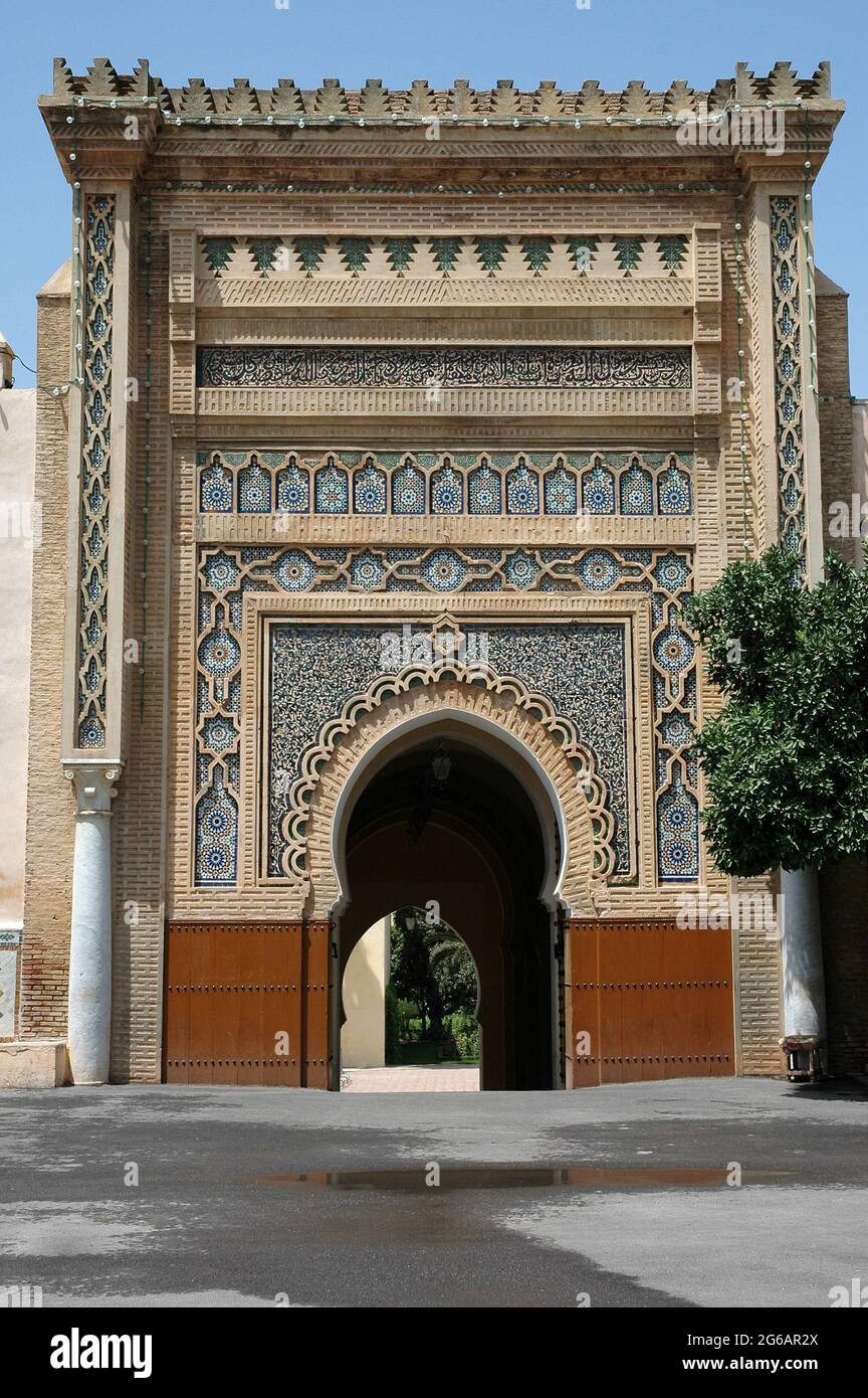 Architecture of the old town of Meknes in Morocco Stock Photo - Alamy