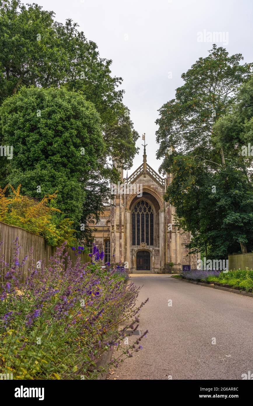 Entrance to Highcliffe Castle, Highcliffe, Dorset, England, UK Stock ...