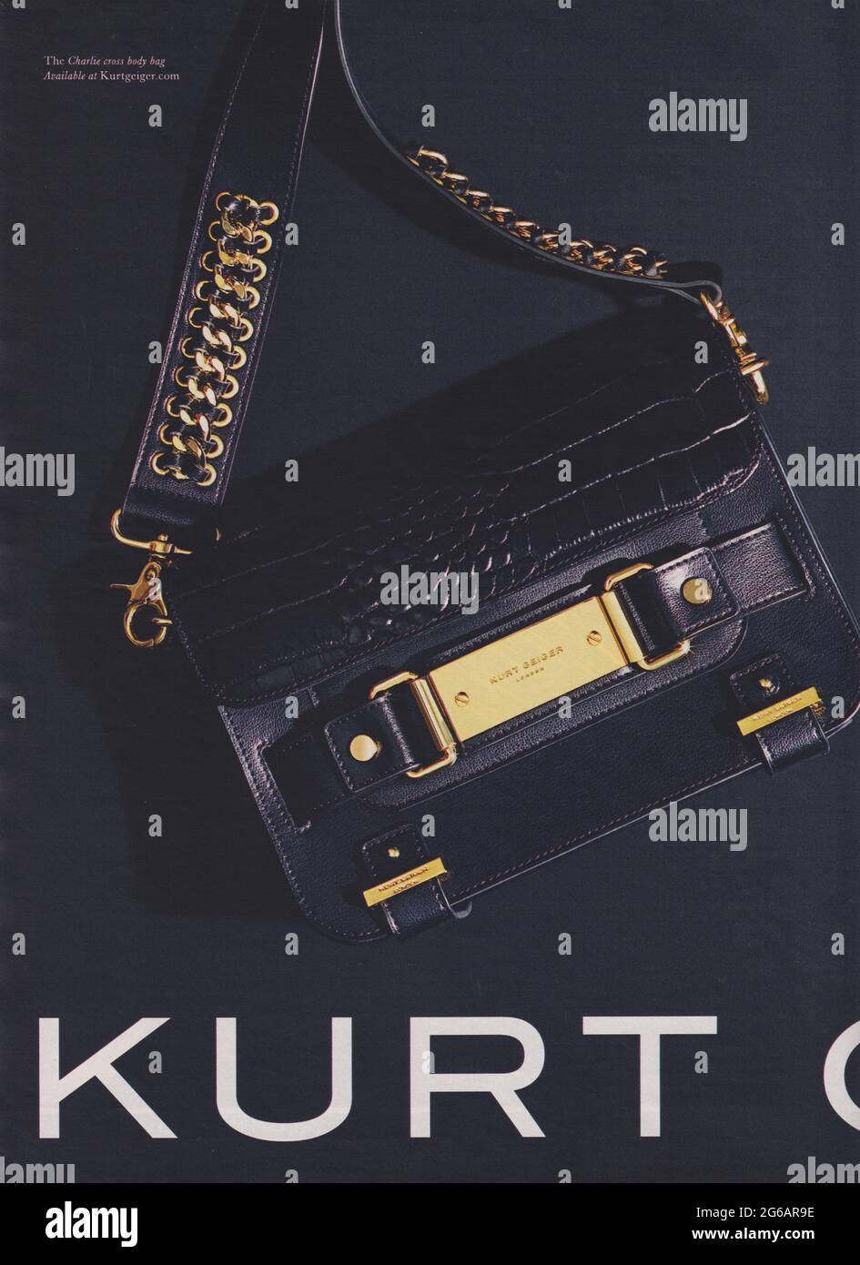 poster advertising Kurt Geiger fashion house in paper magazine from ...