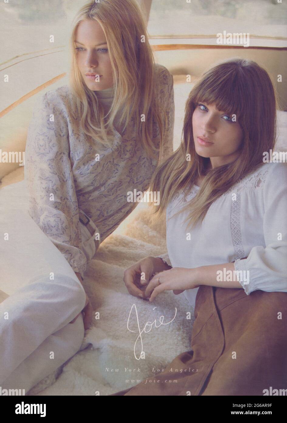 poster advertising Joie fashion house with Josephine Skriver, Camille ...