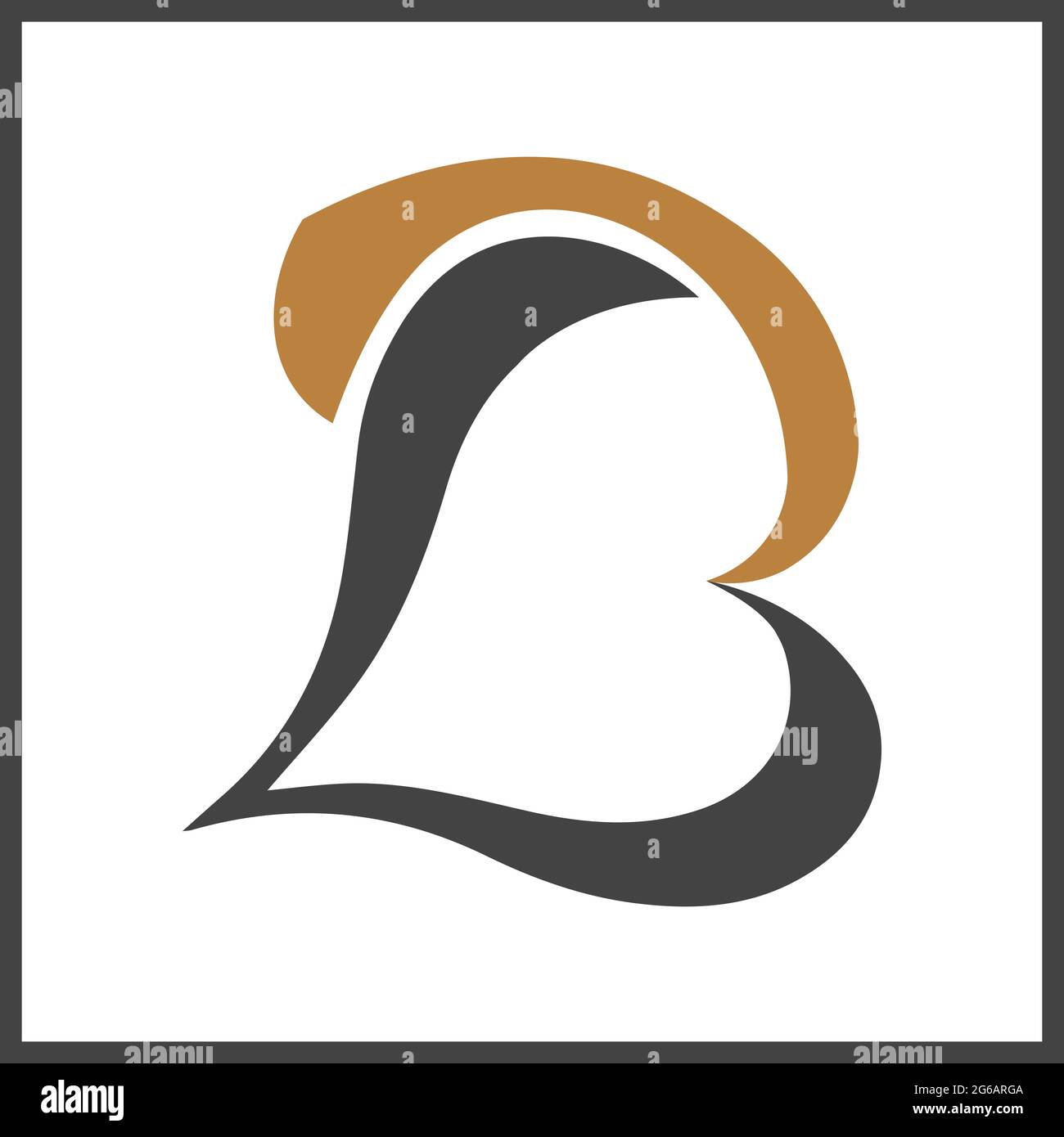 Alphabet Initials logo BL, LB, B and L Stock Vector Image & Art - Alamy