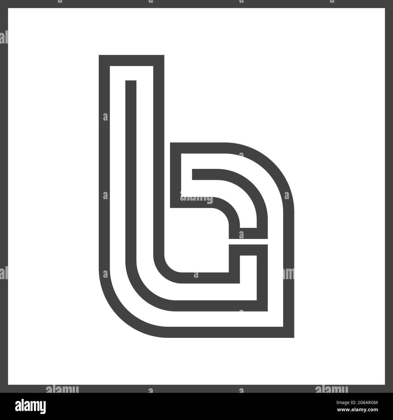 Alphabet Initials logo BL, LB, B and L Stock Vector Image & Art - Alamy