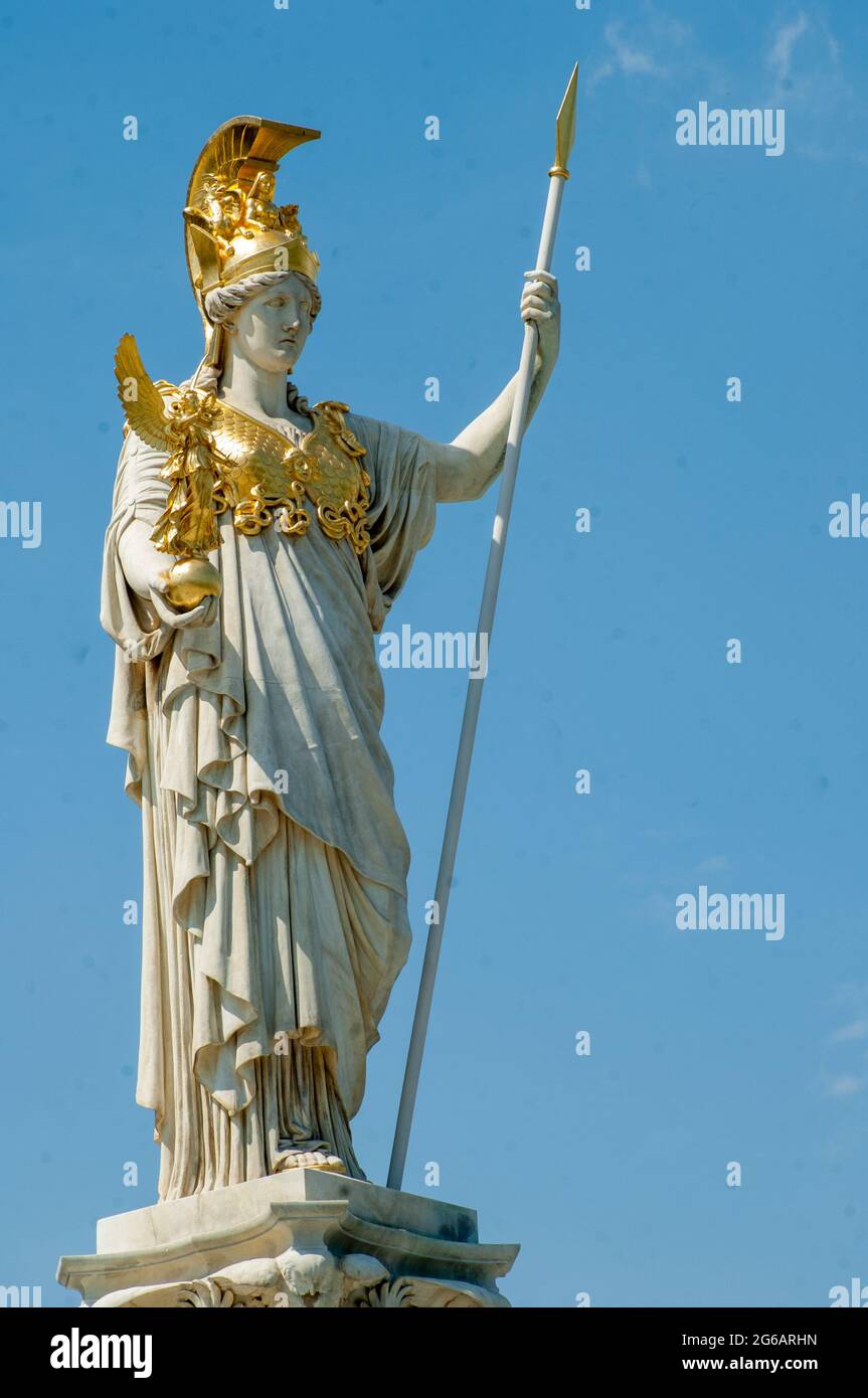 Pallas Athena sculpture Stock Photo - Alamy