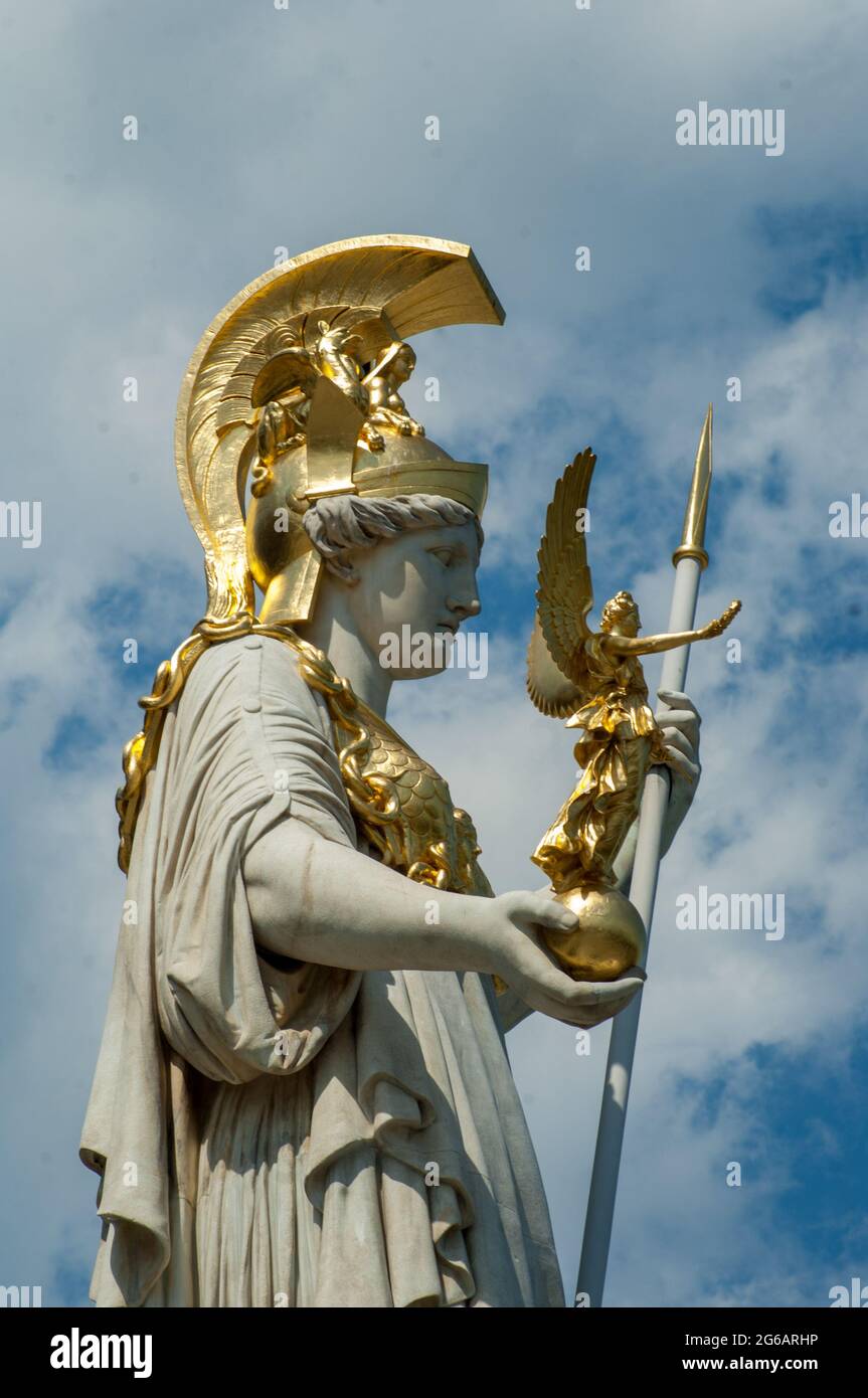 Pallas Athena sculpture Stock Photo - Alamy