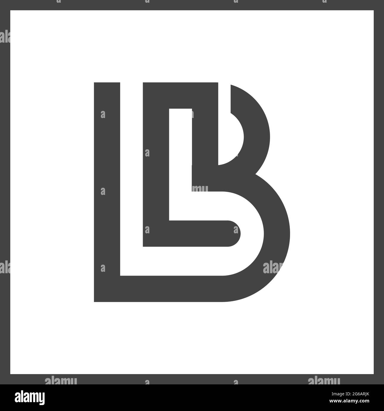 Alphabet Initials logo BL, LB, B and L Stock Vector Image & Art - Alamy