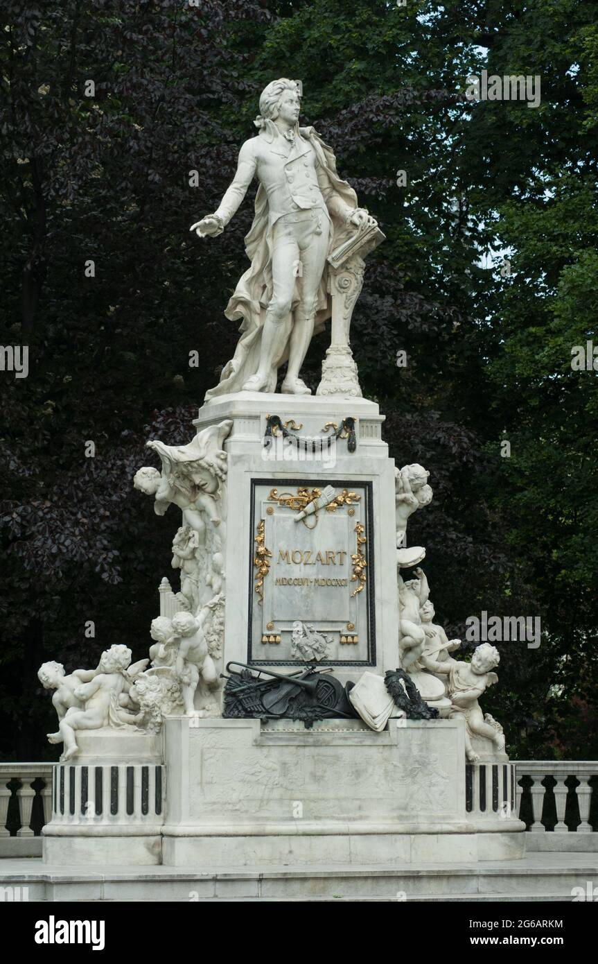 Restored mozart monument hi-res stock photography and images - Alamy