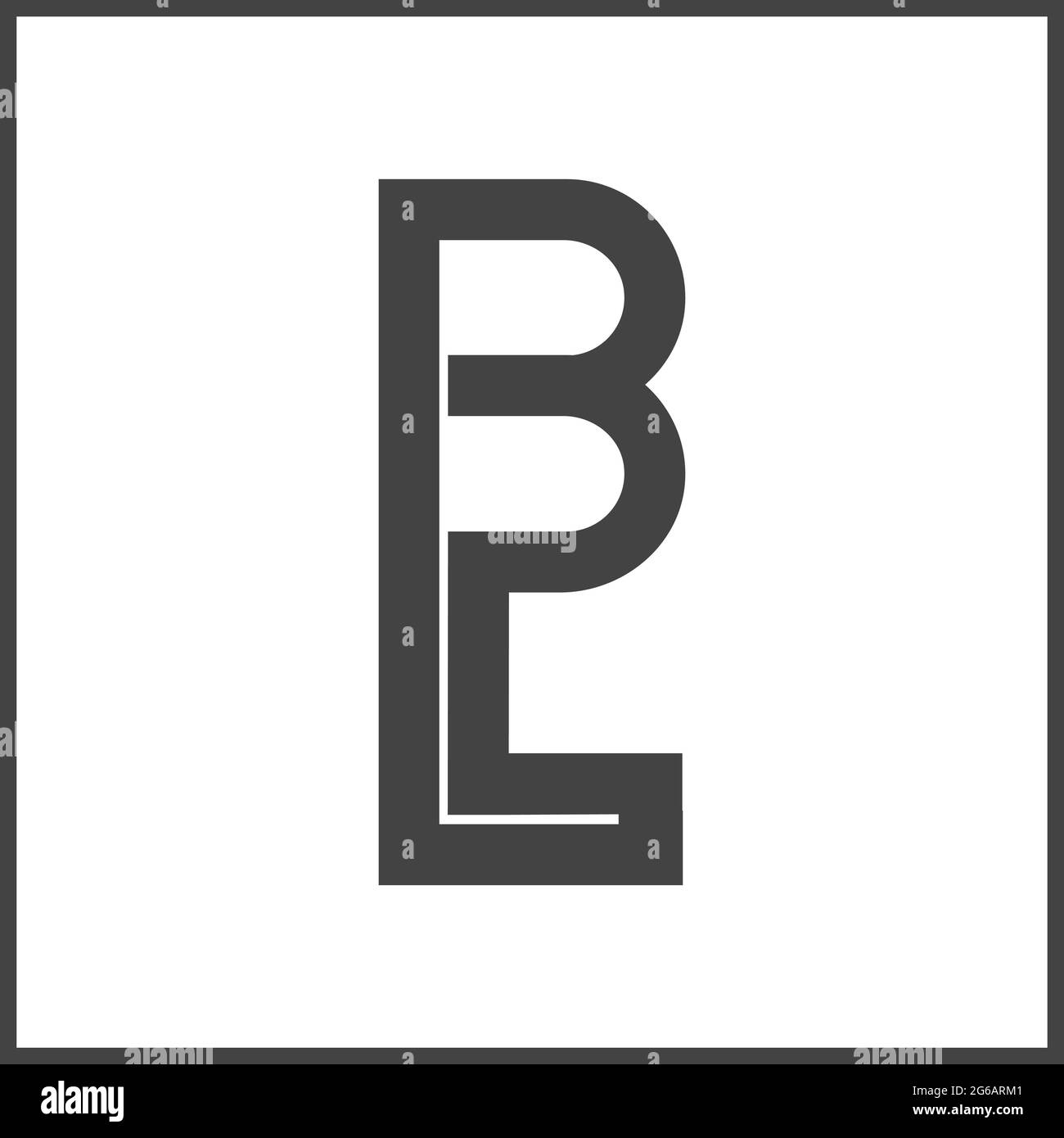 Alphabet Initials logo BL, LB, B and L Stock Vector Image & Art - Alamy