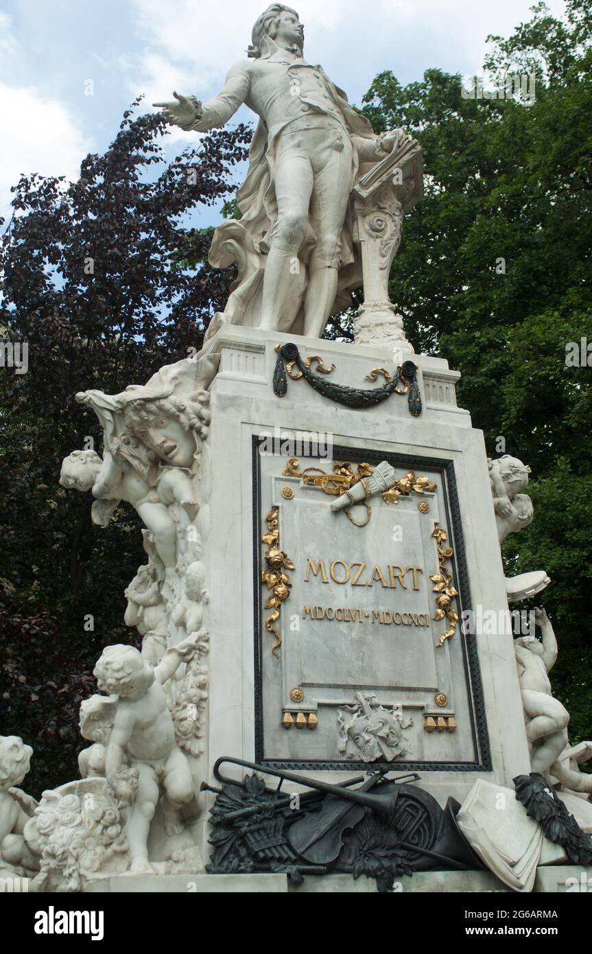 Restored mozart monument hi-res stock photography and images - Alamy