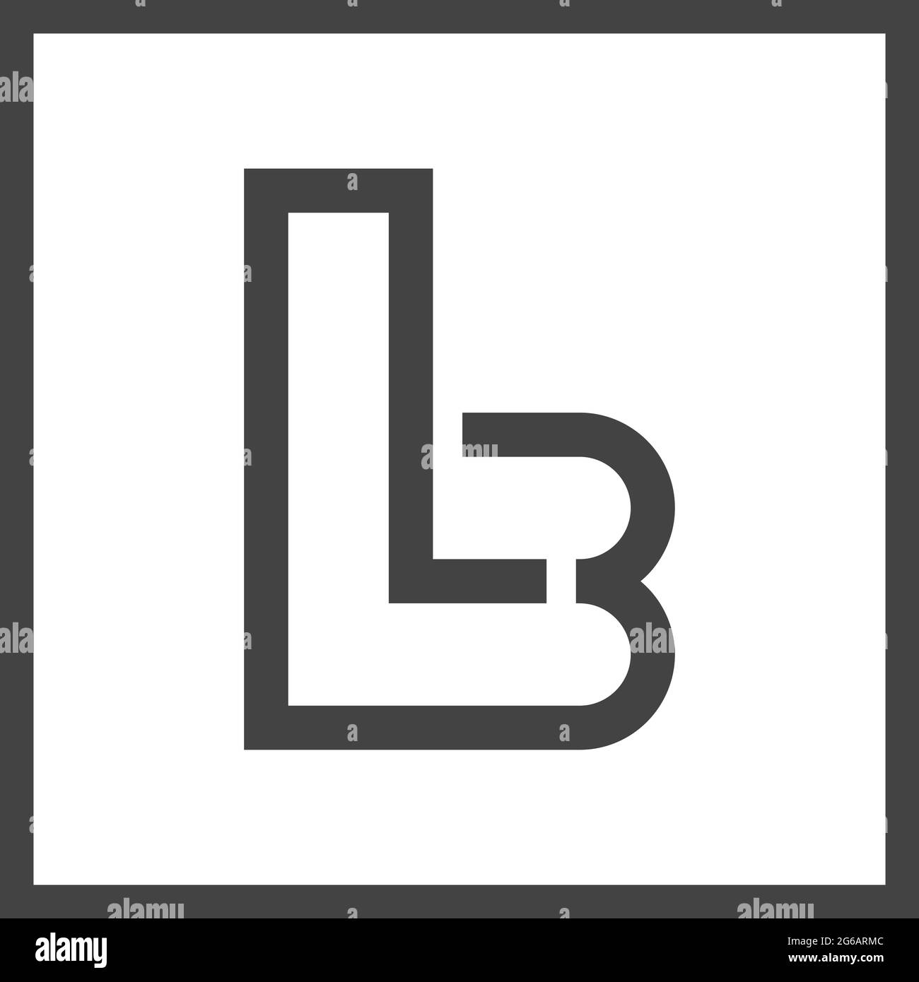 Alphabet Initials logo BL, LB, B and L Stock Vector Image & Art - Alamy