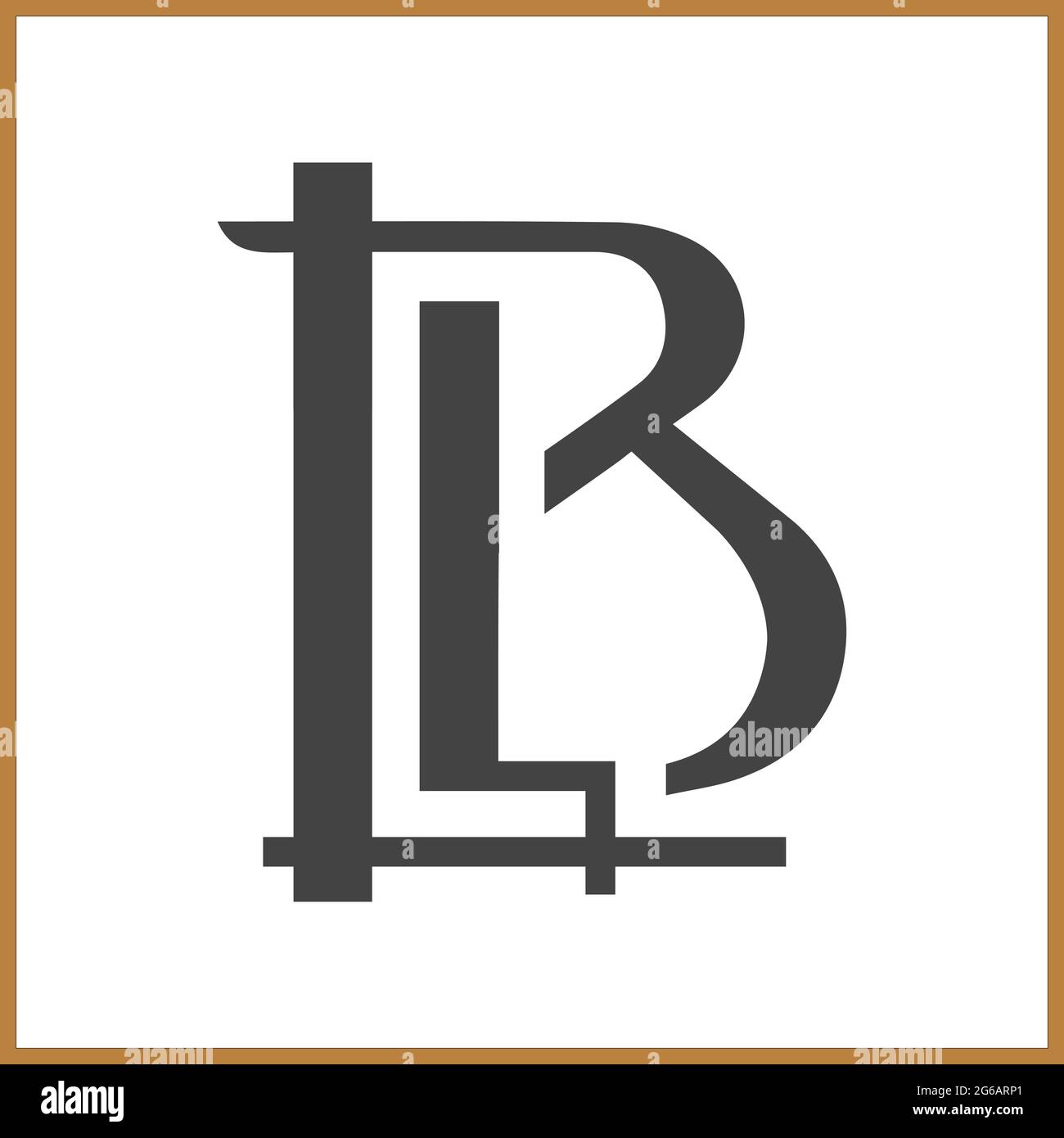Alphabet Initials logo BL, LB, B and L Stock Vector Image & Art - Alamy