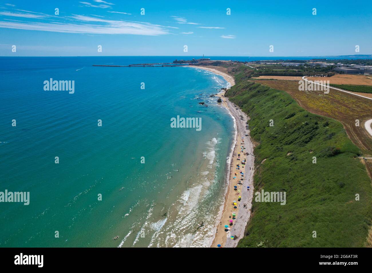 Italian coasts photographed with drone from above. It offers one of the ...