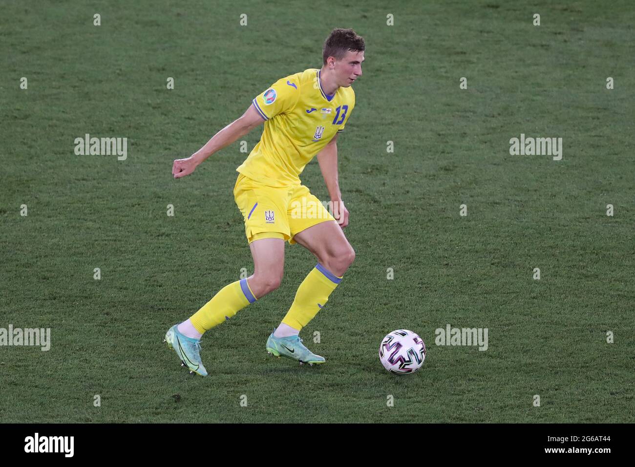 Rome, Italy. 3rd July, 2021. Illia Zabarnyi of Ukraine during the UEFA ...