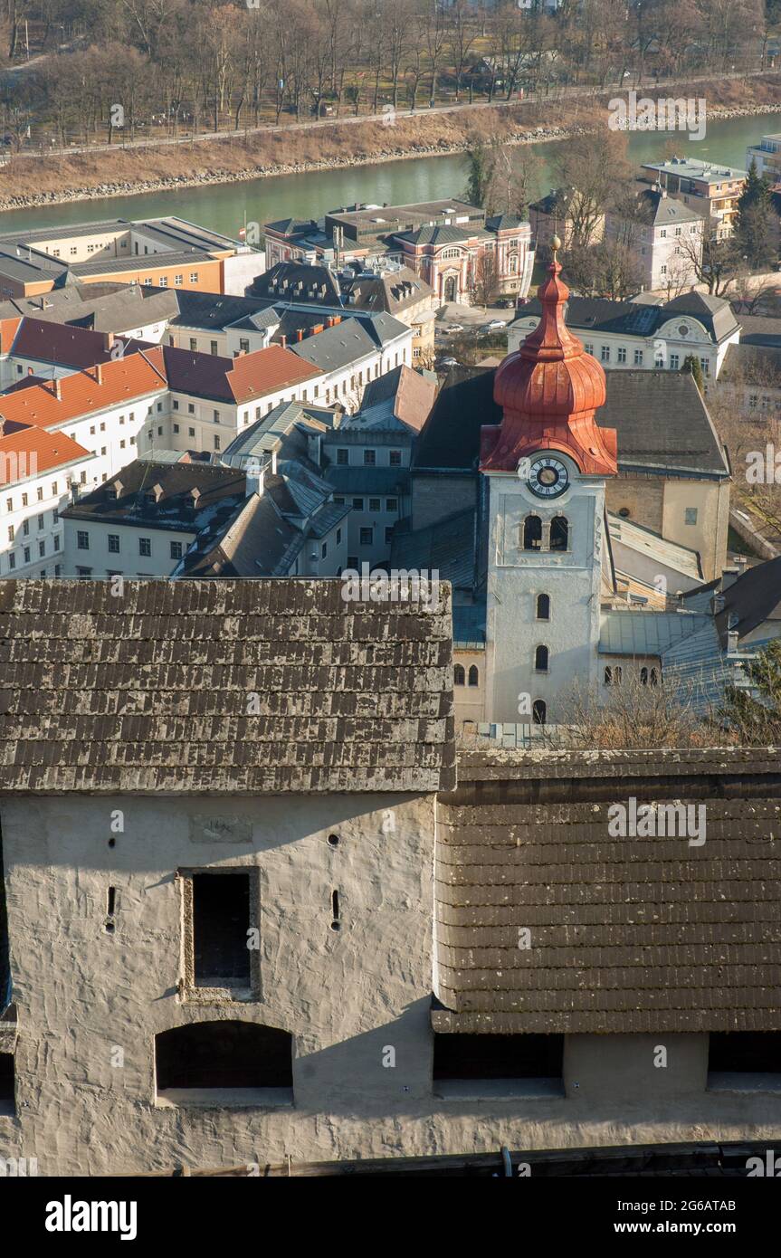 Nonnberg Abbey from the Hohensalzburg Fortress Stock Photo - Alamy