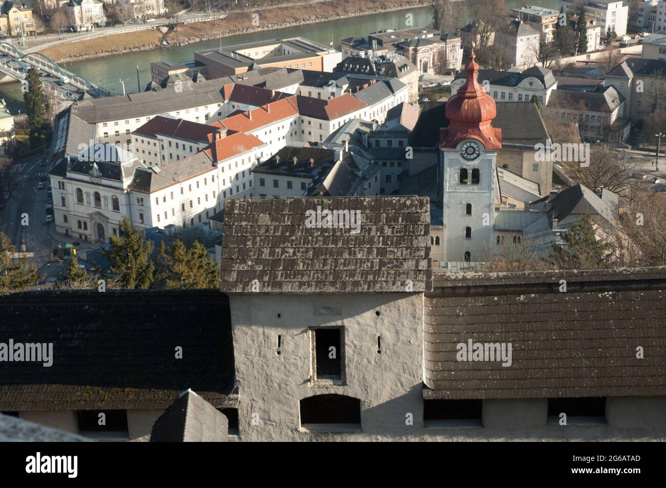 Nonnberg Abbey from the Hohensalzburg Fortress Stock Photo - Alamy
