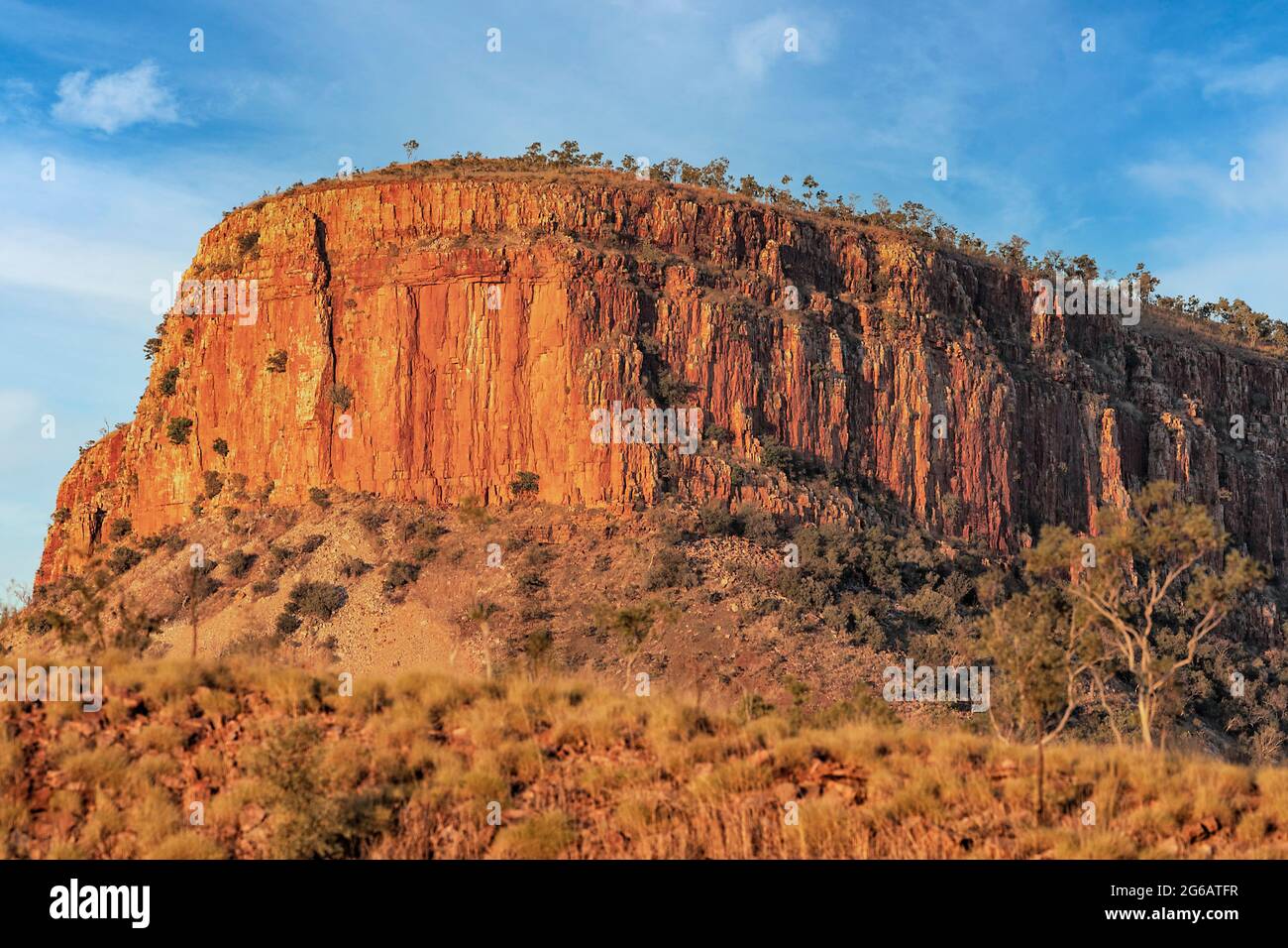 Cockburn Range glowing golden light, Gibb River Road, the Kimberley ...