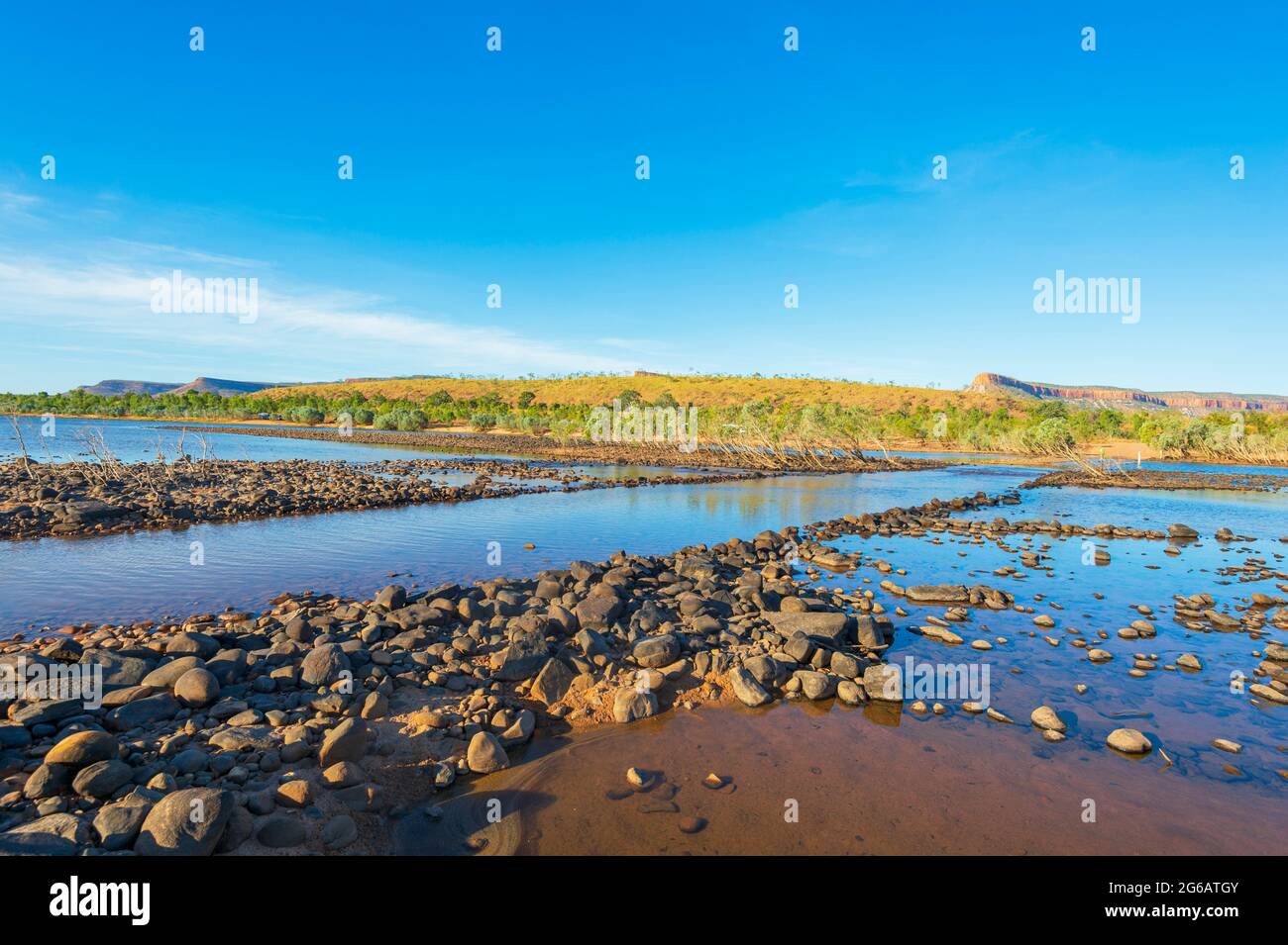 The iconic Pentecost Crossing, Gibb River Road, the Kimberley, Western ...