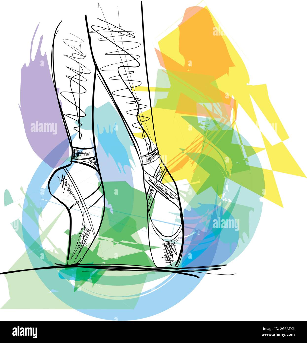 Ballerina legs Stock Vector Images - Alamy