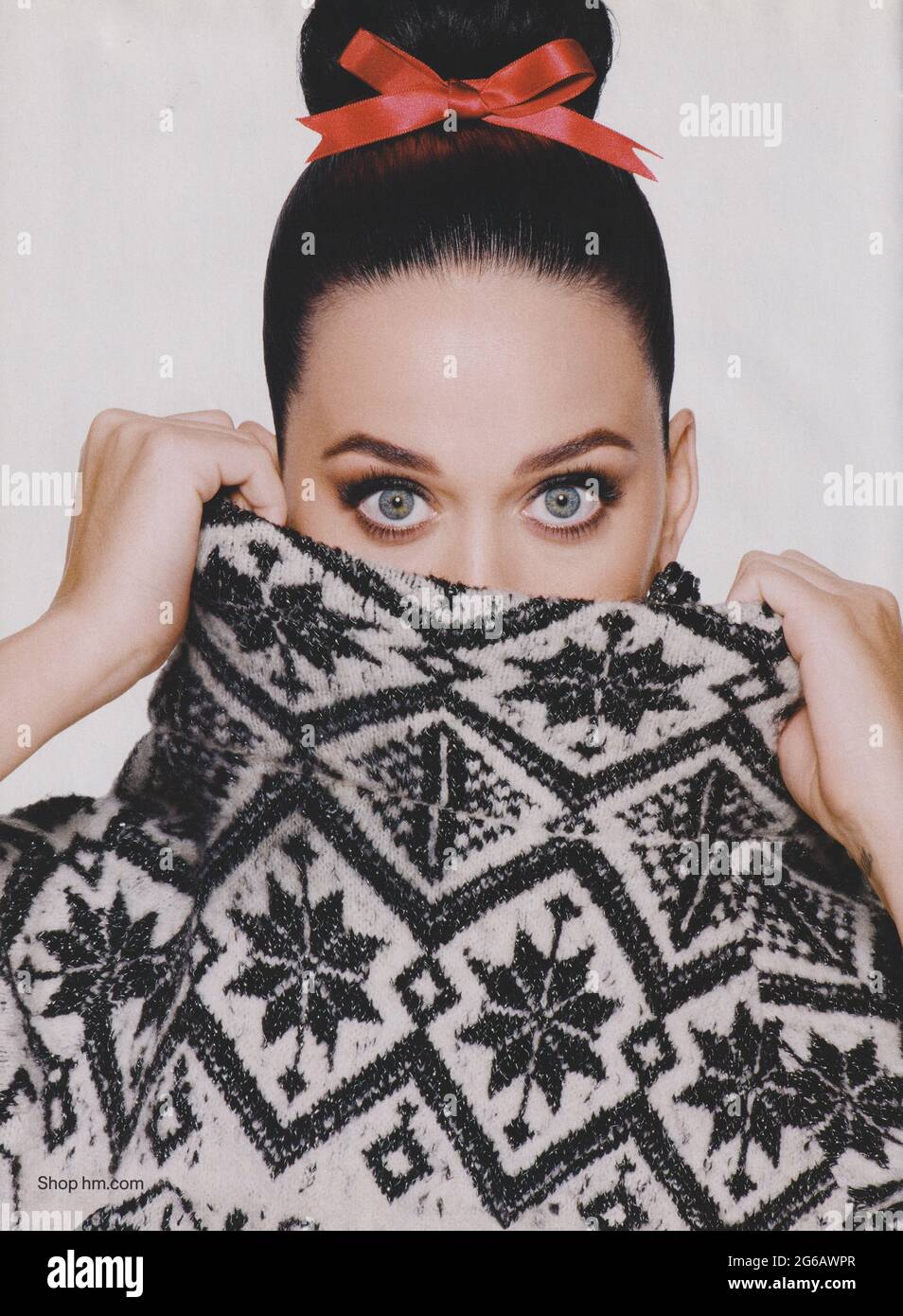 poster advertising H&M with Katy Perry in paper magazine from 2015 year ...