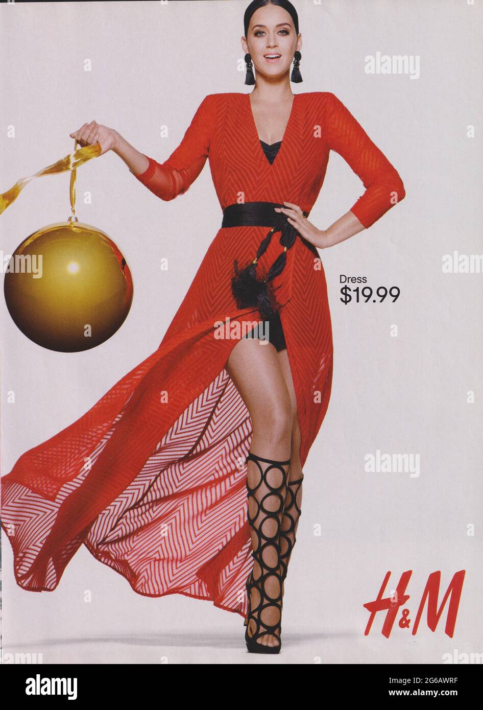 poster advertising H&M with Katy Perry in paper magazine from 2015 year ...
