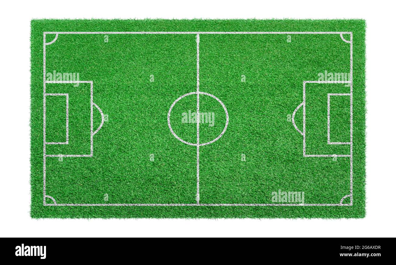 Football pitch grass aerial Cut Out Stock Images & Pictures - Alamy