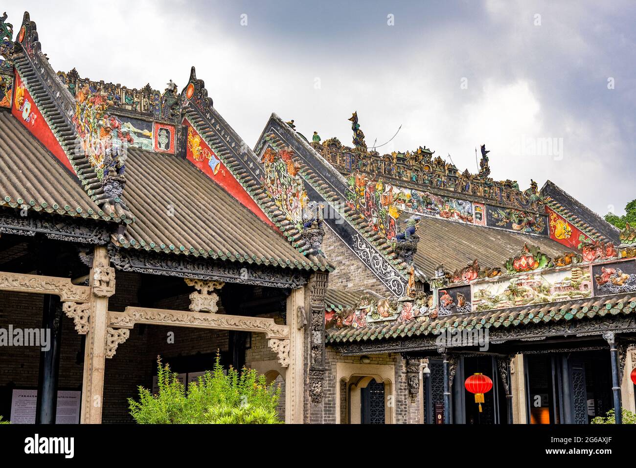 Chen Clan Ancestral House, Guangzhou, China, the exquisitely carved ...
