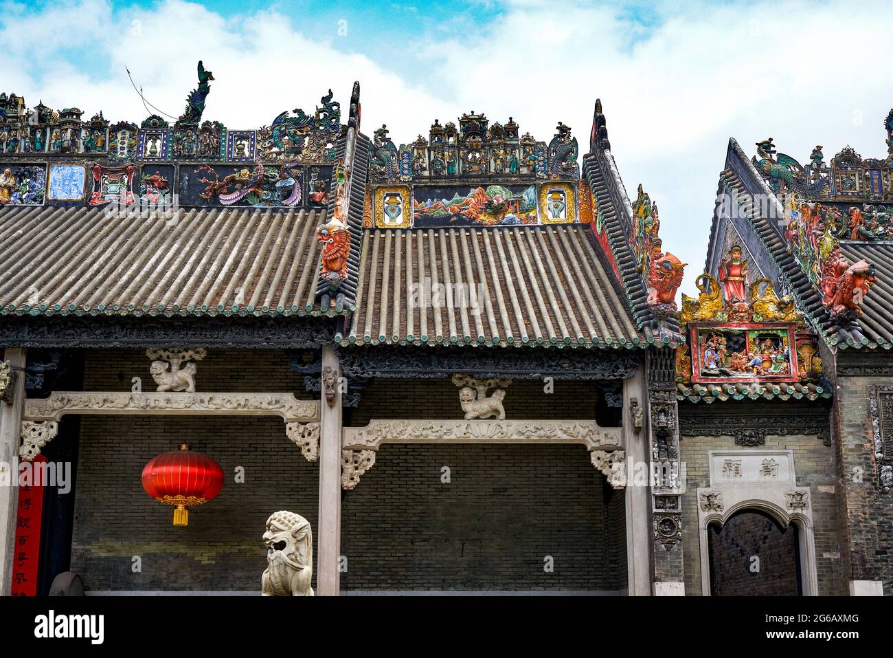 Chen Clan Ancestral House, Guangzhou, China, the exquisitely carved ...
