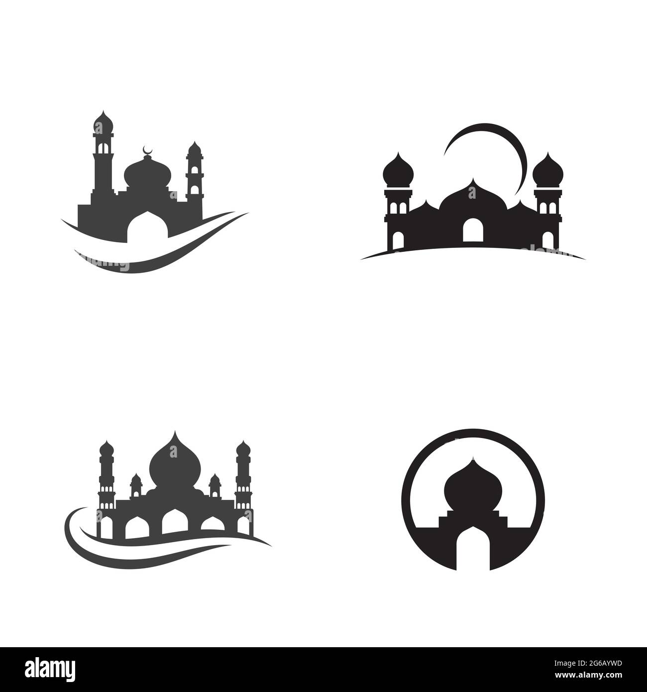 Mosque symbol icon vector Illustration design template Stock Vector ...