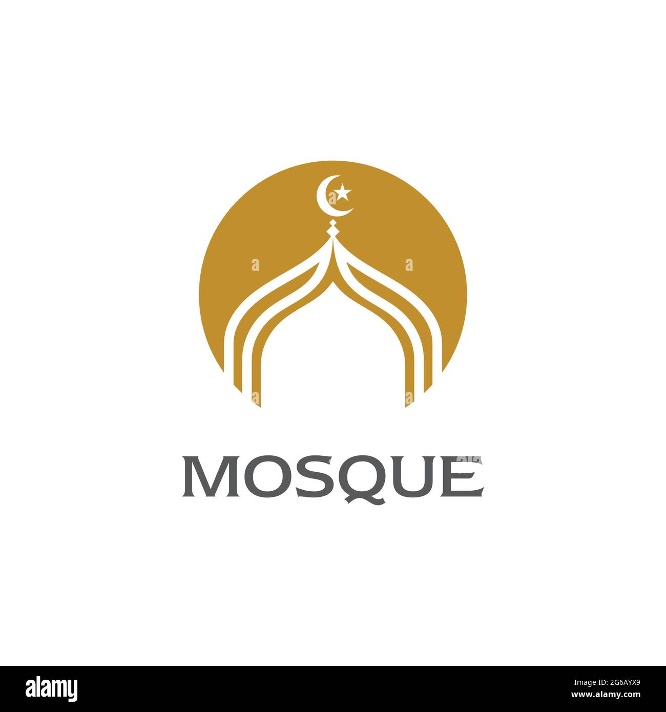 Mosque symbol icon vector Illustration design template Stock Vector ...