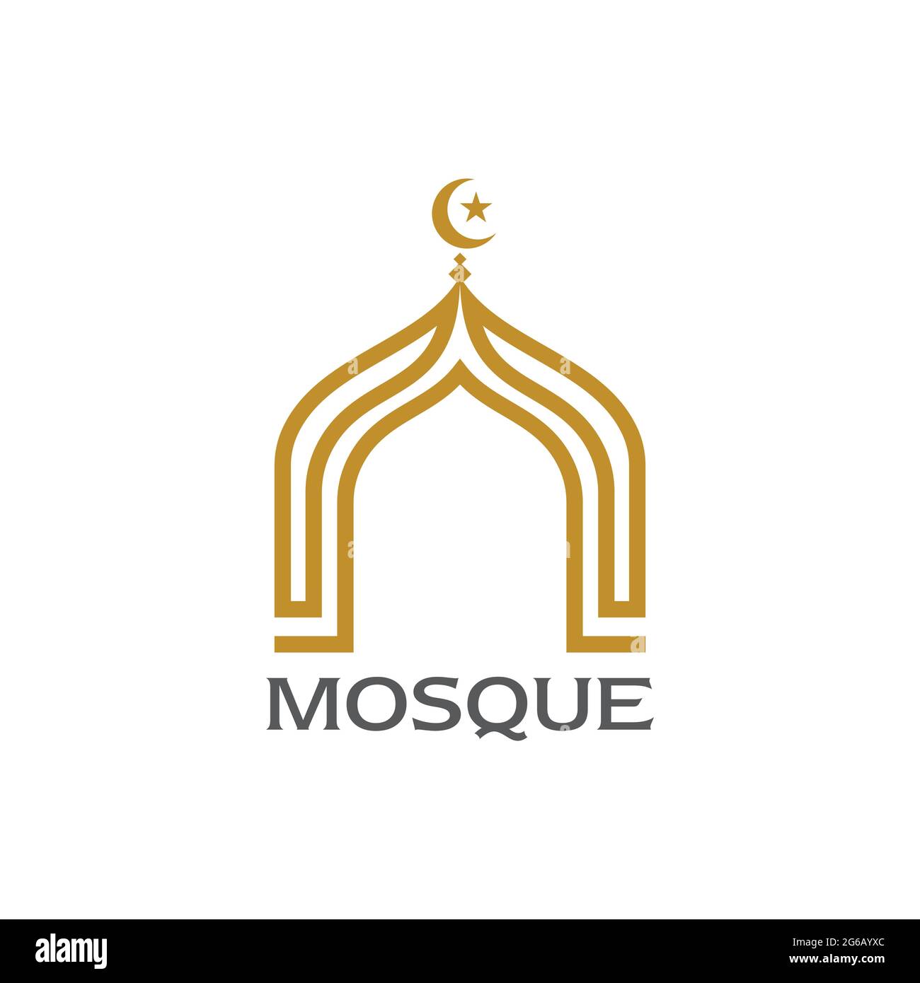 Mosque symbol icon vector Illustration design template Stock Vector ...