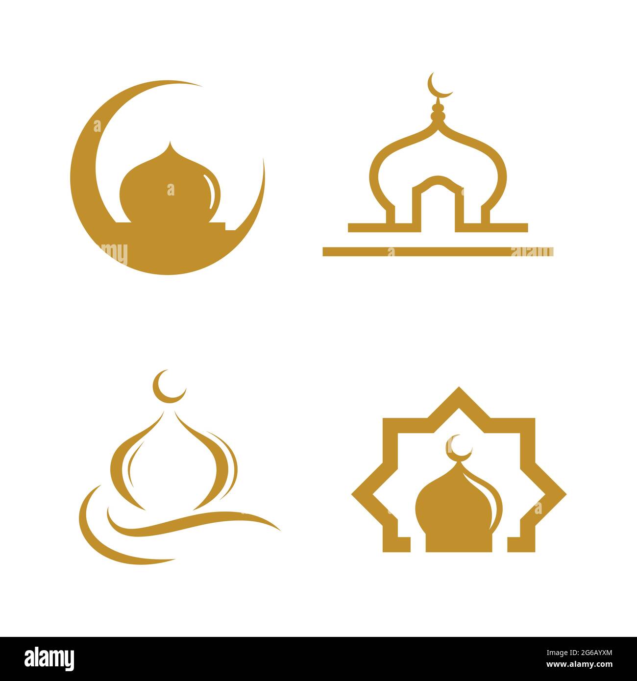 Mosque symbol icon vector Illustration design template Stock Vector ...