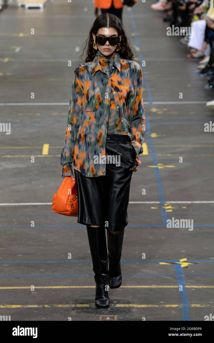 Paris, France. 04th July, 2021. OFF-WHITE Fall Winter 2021 collection ...