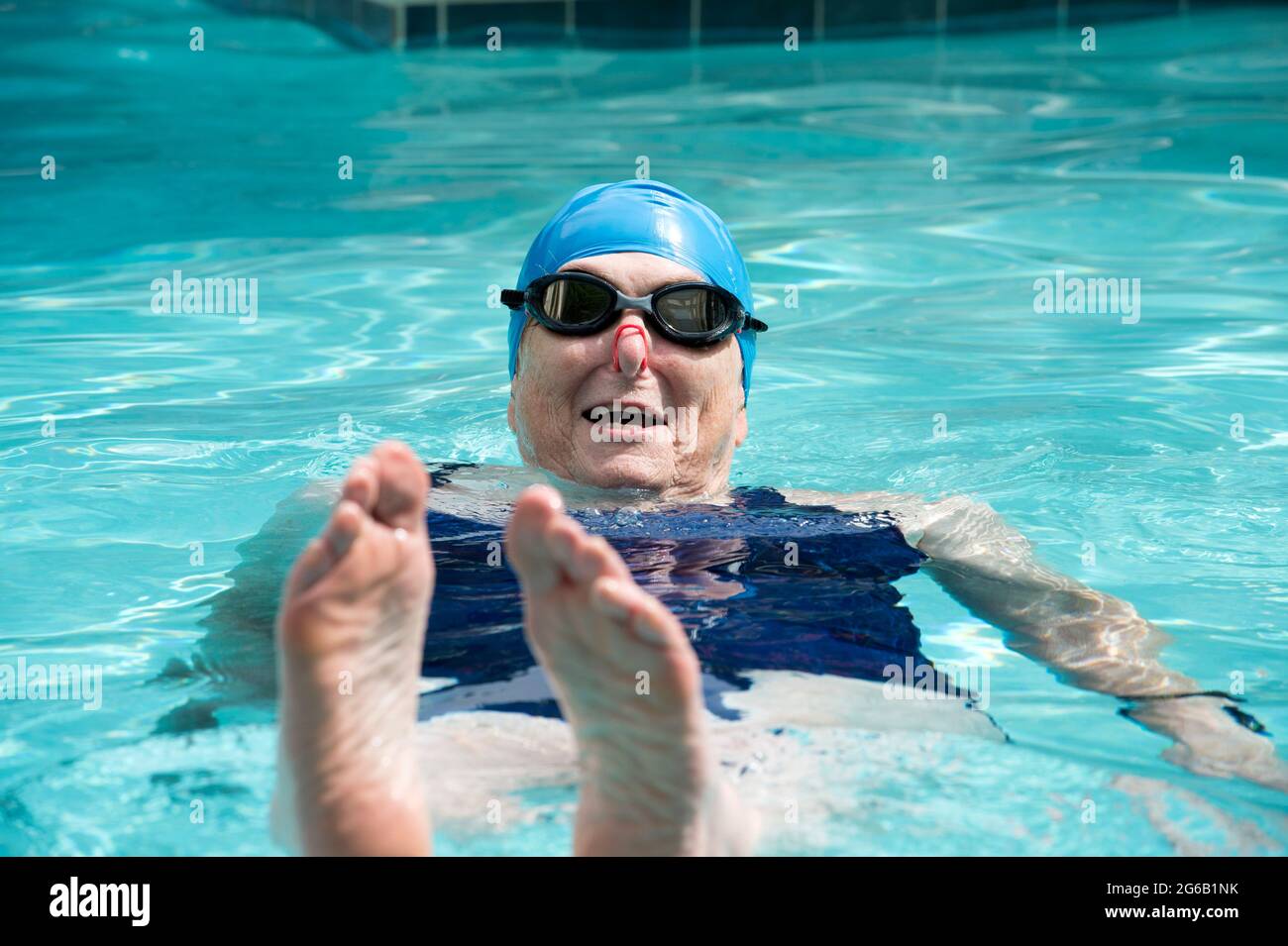 July 4, 2021, Brookhaven, Georgia, USA: ERIN SWENSON, 74, exercises in ...