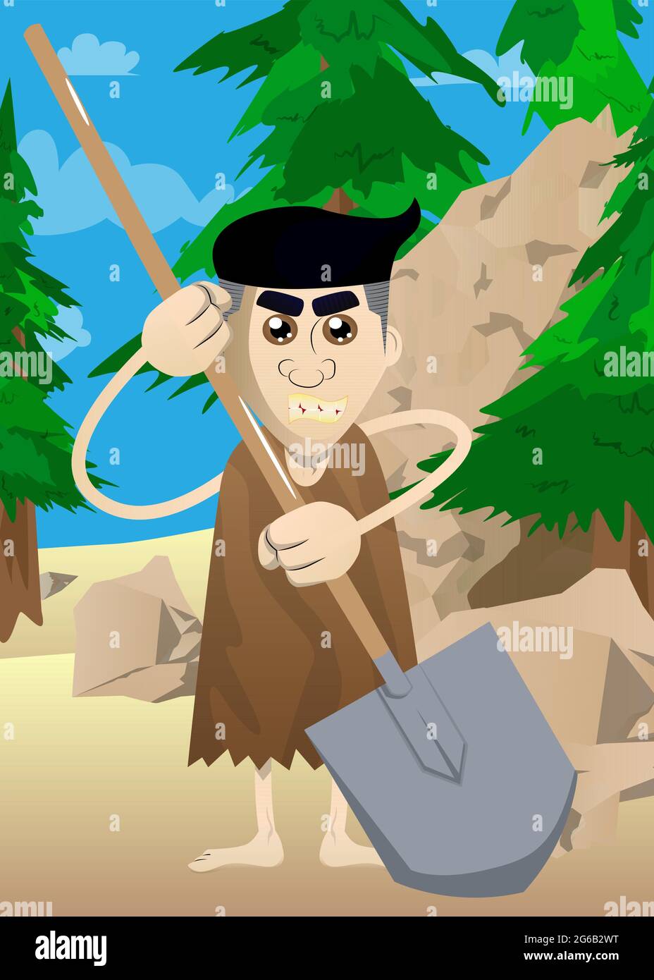 Neanderthal occupation Stock Vector Images - Alamy