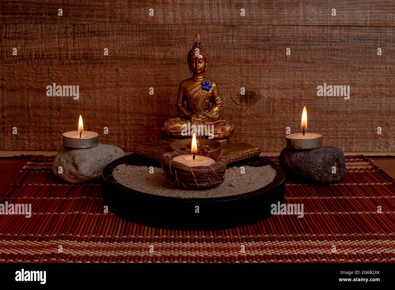 Buddha craft in meditation posture Stock Photo - Alamy