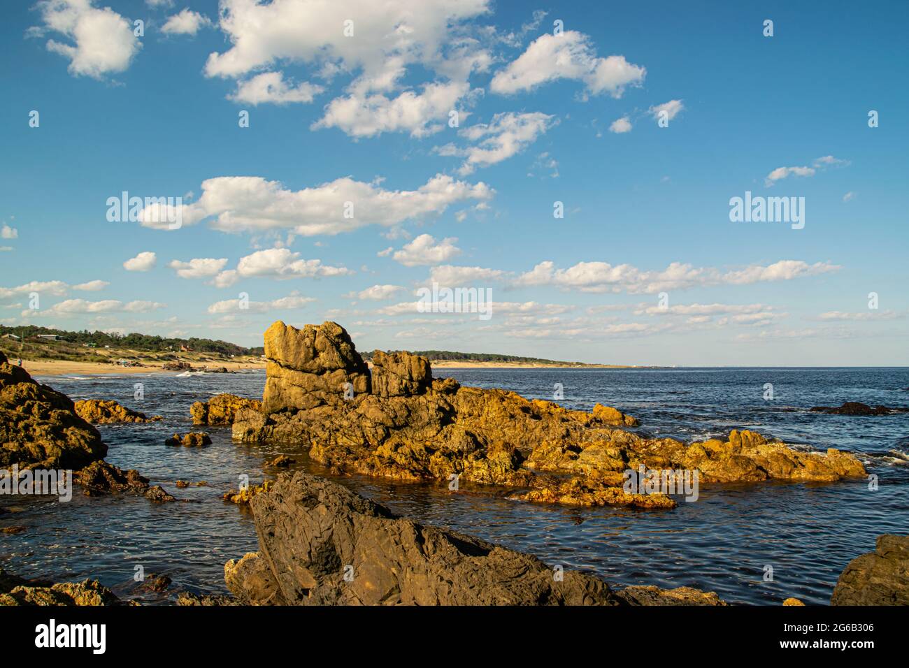 Landscape of a beach in Uruguay Stock Photo - Alamy