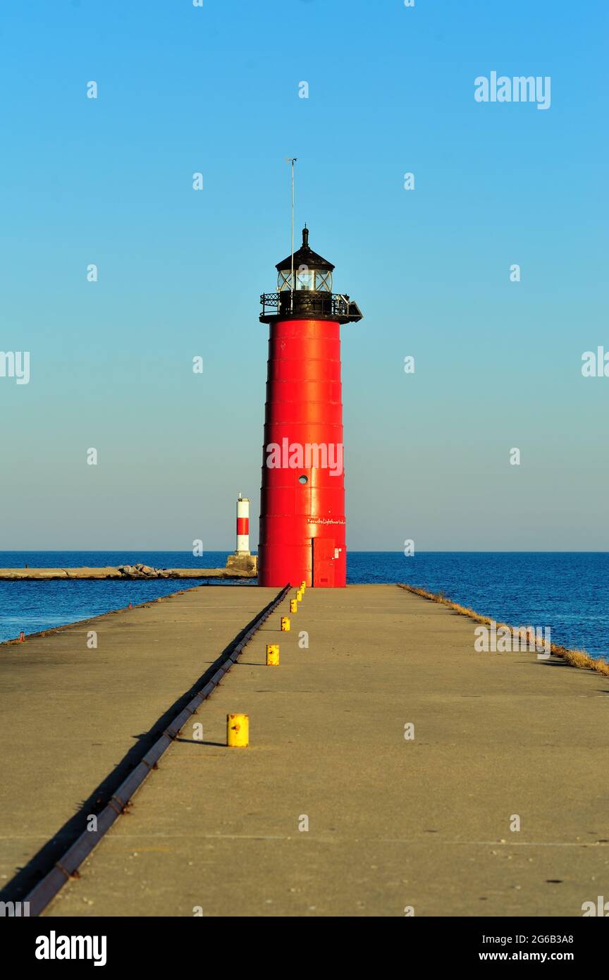 Kenosha pierhead lighthouse hi-res stock photography and images - Alamy