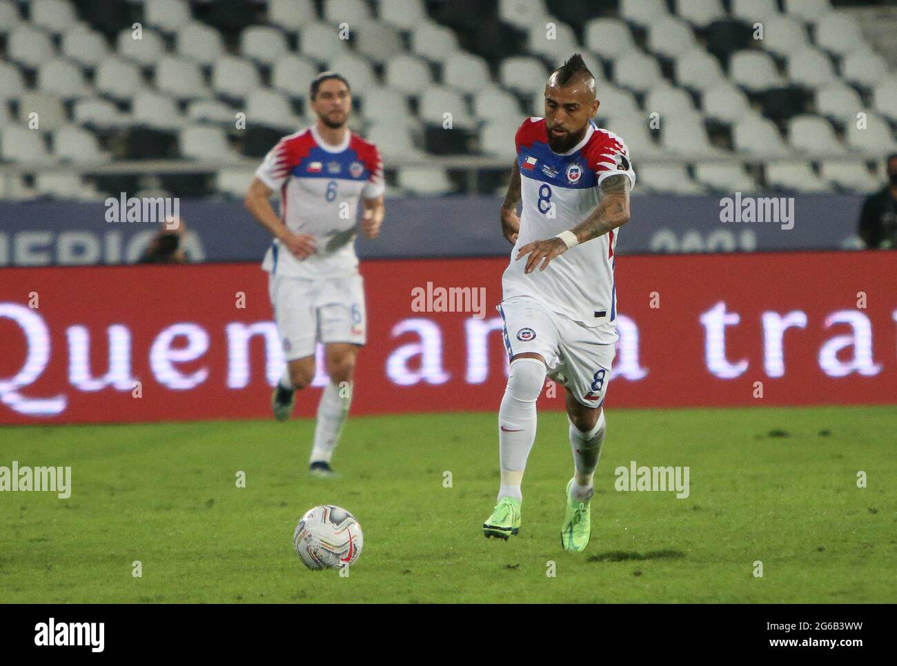 A. Vidal of Chili of Chili during the Copa America 2021, quarter final ...