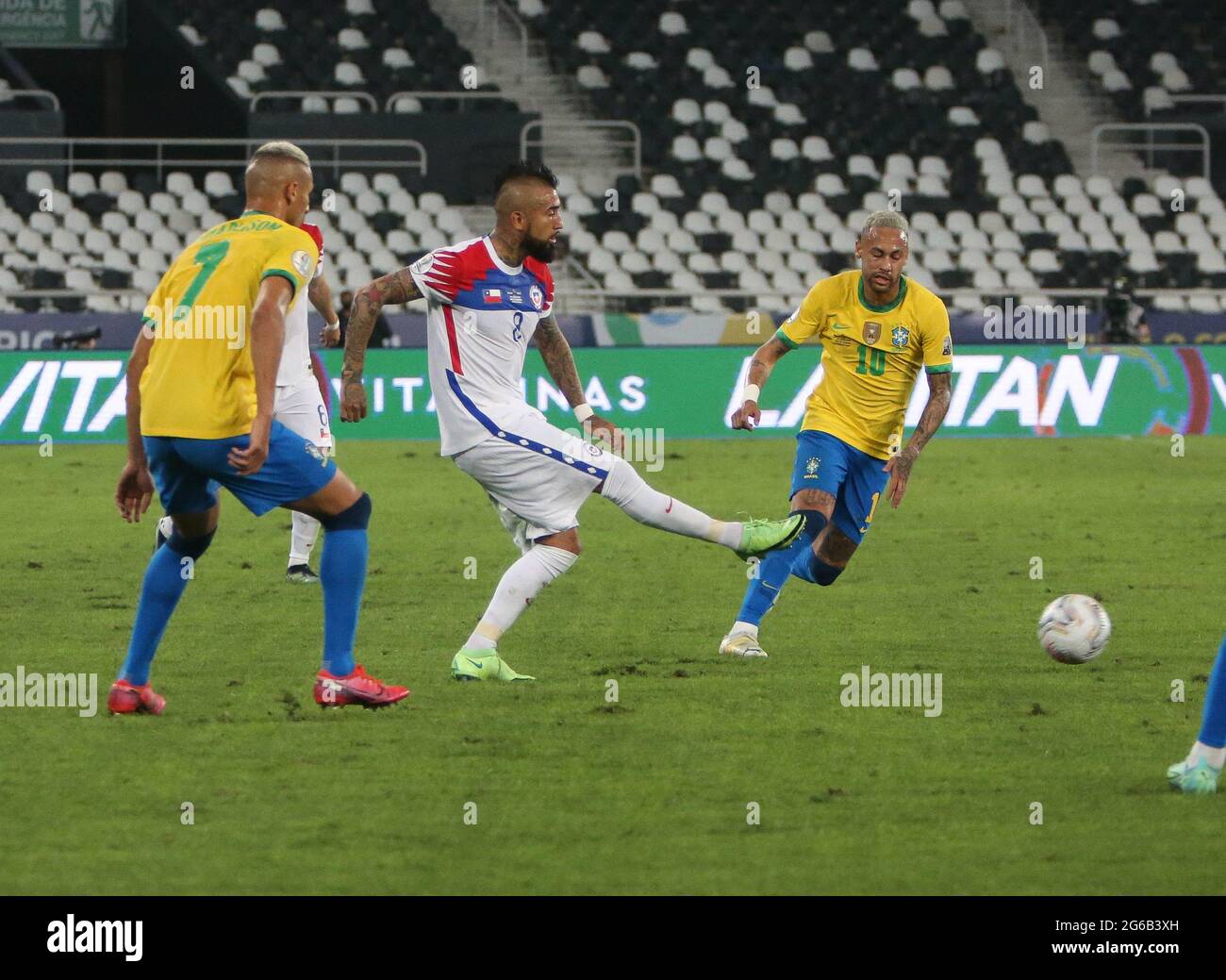 A. Vidal of Chili of Chili during the Copa America 2021, quarter final ...