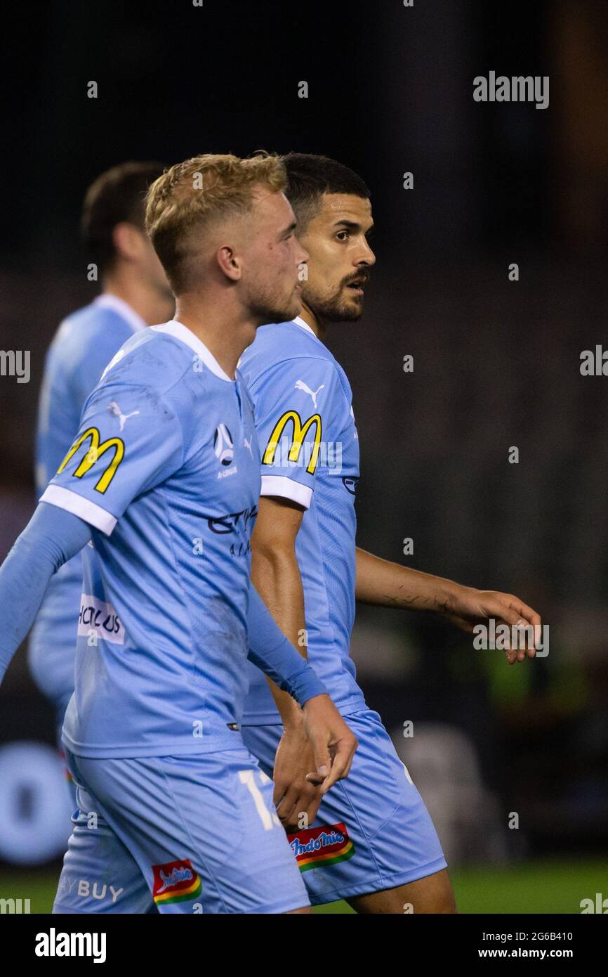 MELBOURNE, AUSTRALIA - MARCH 6: Nick Ansell of Melbourne Victory during ...