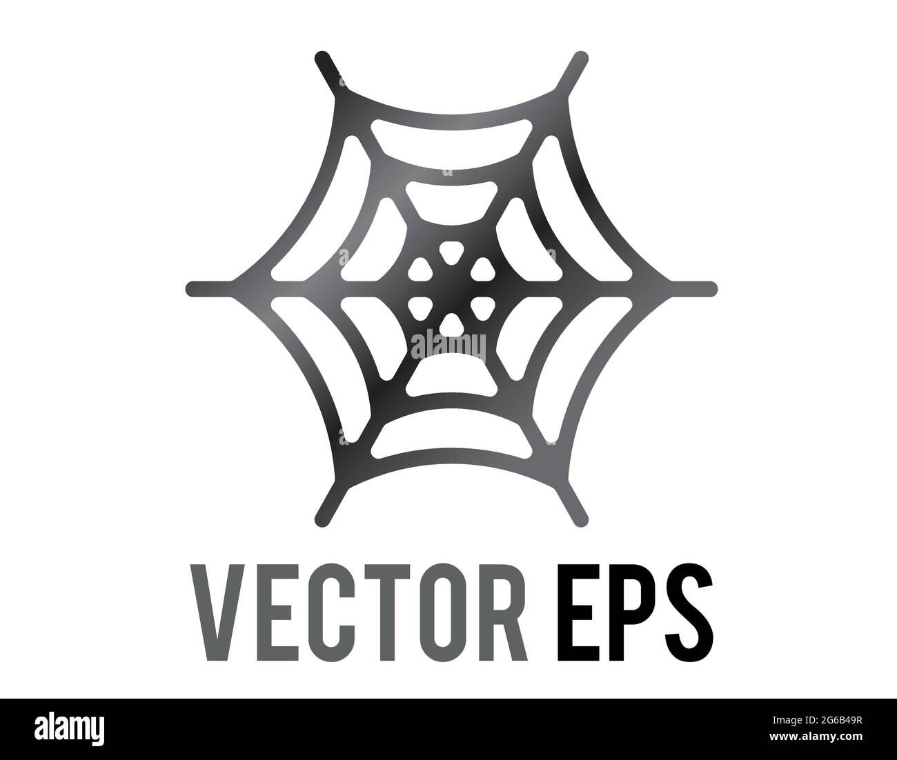 The isolated vector classic spider web Halloween decoration icon ...