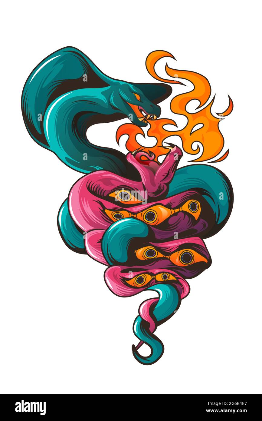 Fire snake hi-res stock photography and images - Alamy