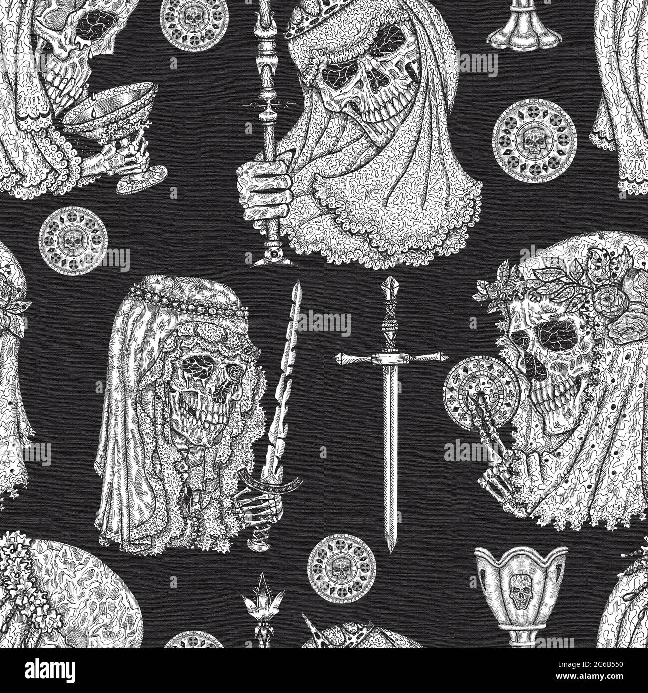 Black magic ritual black white drawing hi-res stock photography and ...