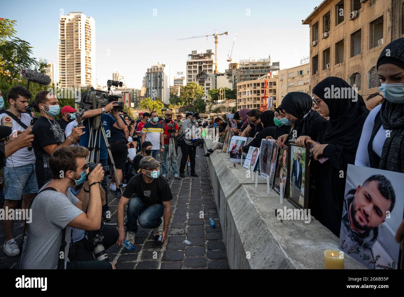 Beirut explosion families hi-res stock photography and images - Alamy