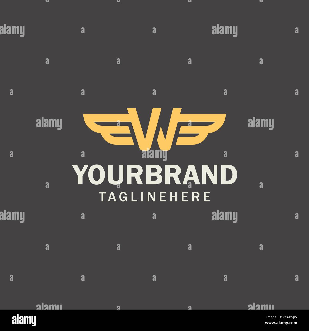 Logo for the winged letter W emblem. W logo design concept Modern and ...