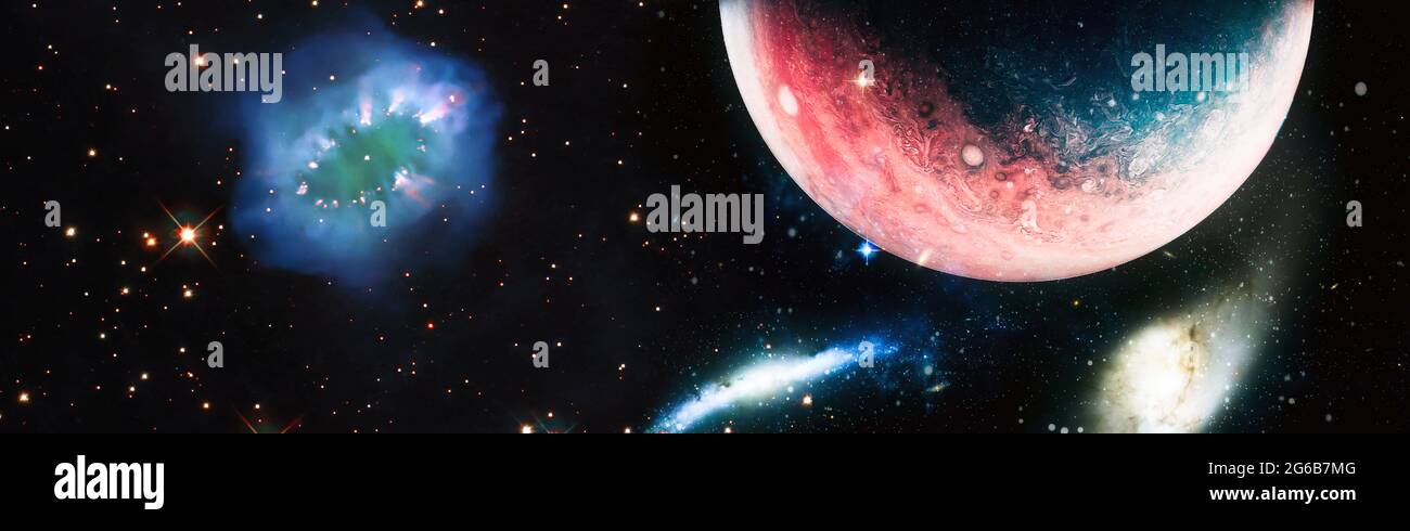 Mystical beautiful space. Unforgettable diverse space background ...