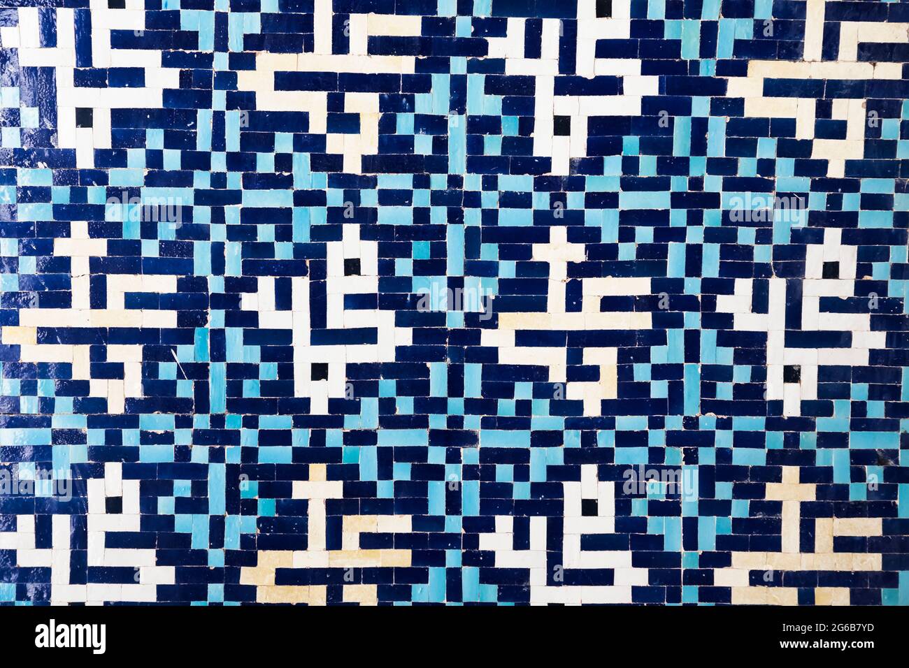 Artistic tile work of Imam mosque(Shah mosque), Imam square, Isfahan ...