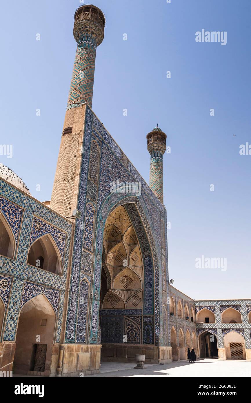 Main building(prayer hall) and courtyard of Friday mosque(Jameh mosque ...
